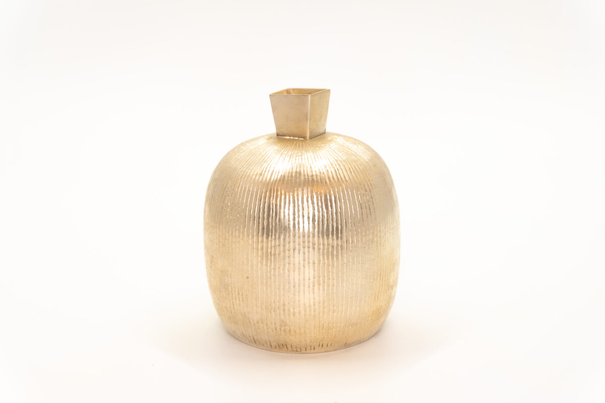 Small Gold Vase - Tonkin Craft | Handicraft Brass Décor and Furniture