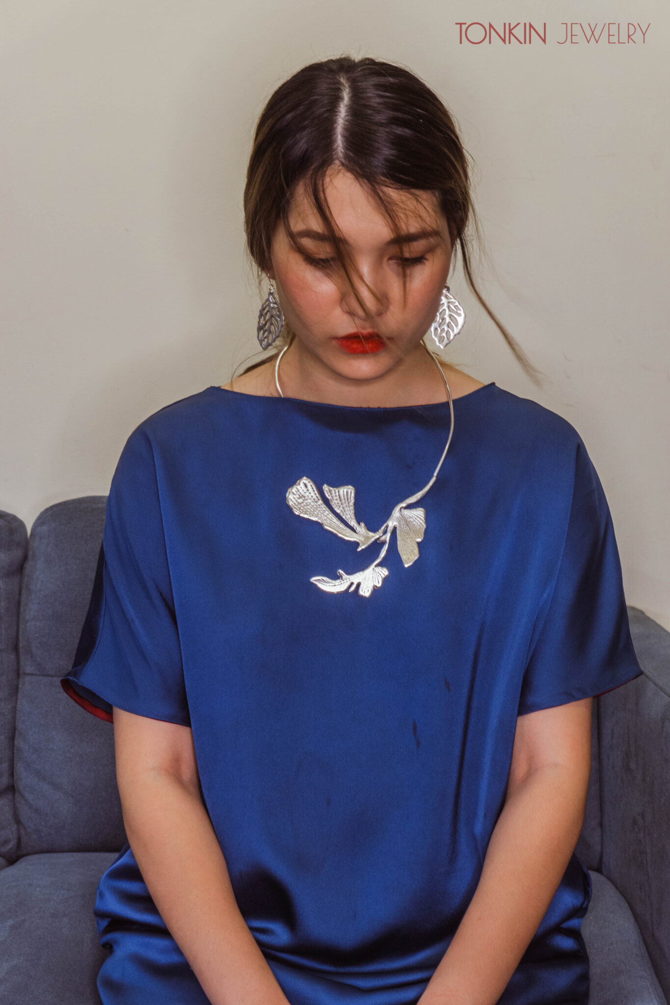 Orchid Brass Necklace - Tonkin Craft | Handicraft Brass Décor and Furniture